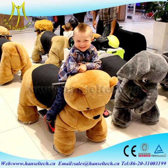 Hansel motorized plush riding animals childrens motorized toy car ...