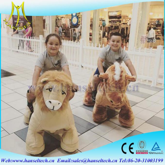 Hansel motorized plush riding animals childrens motorized toy car ...