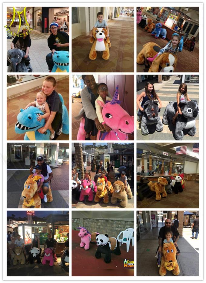 Hansel coin operated mall ride on battery operated animal toy rides