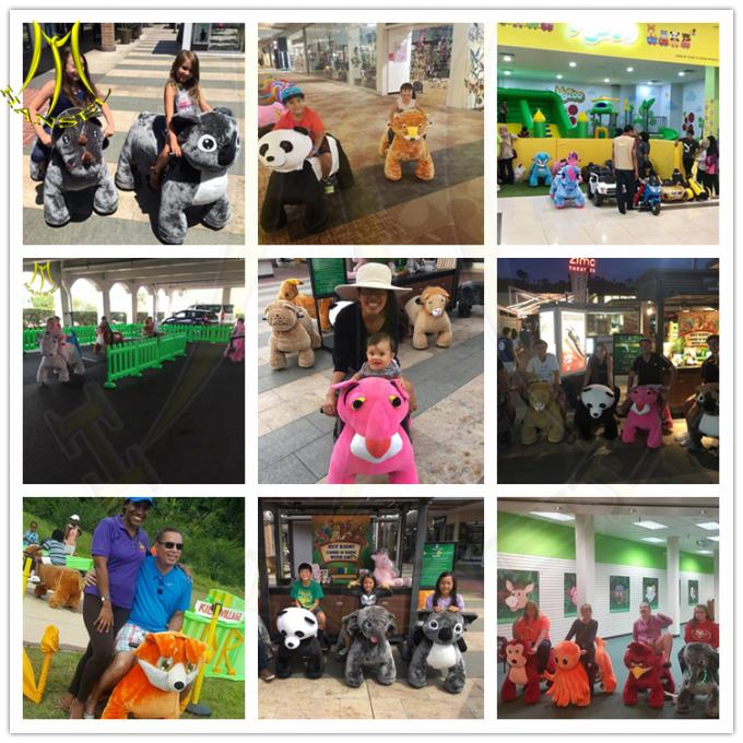 Hansel shopping mall kids walking battery operated ride on plush ...