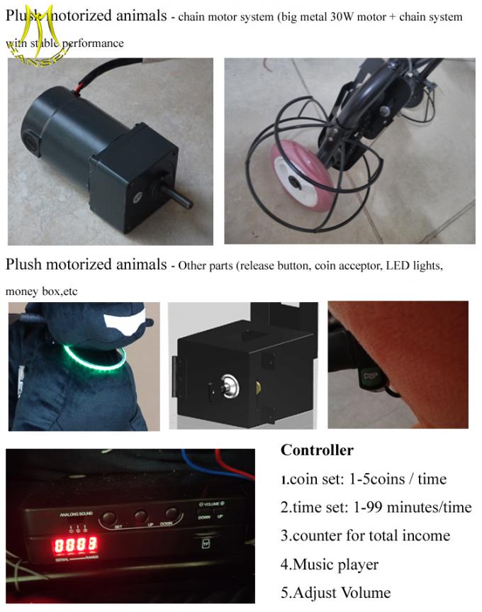 Hansel coin operated entertainment battery powered animals riding toy