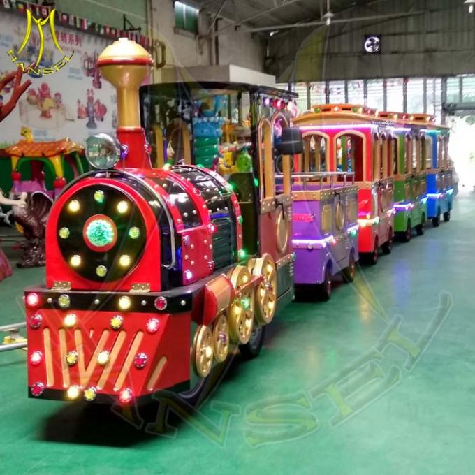 Hansel Amusement park children train rides for sale electric trackless ...