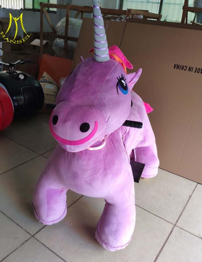 Hansel mall animal ride on walking motorized plush electric animal ...