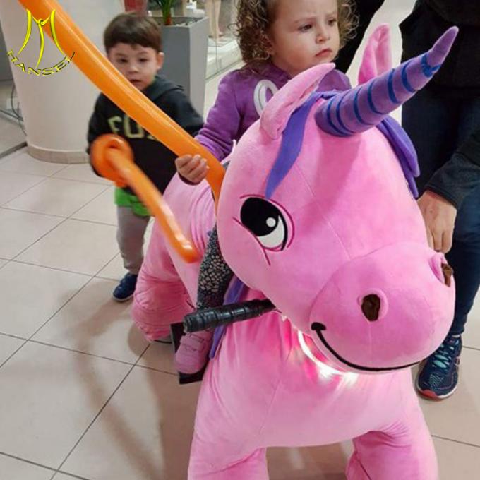 Hansel mall animal ride on walking motorized plush electric animal ...