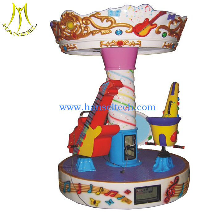 Hansel amusement kids rides indoor outdoor playground small carousel ...