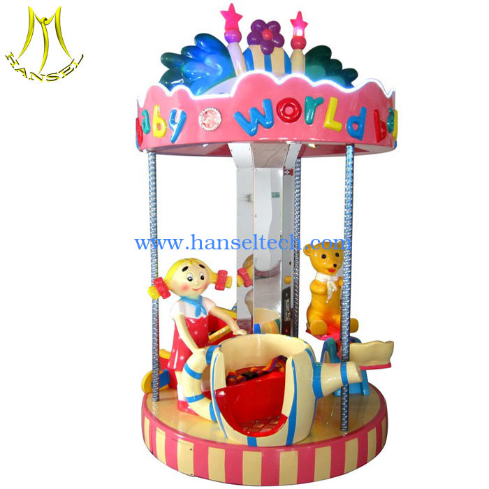 Hansel outdoor amusement park portable small merry go round carousel ...