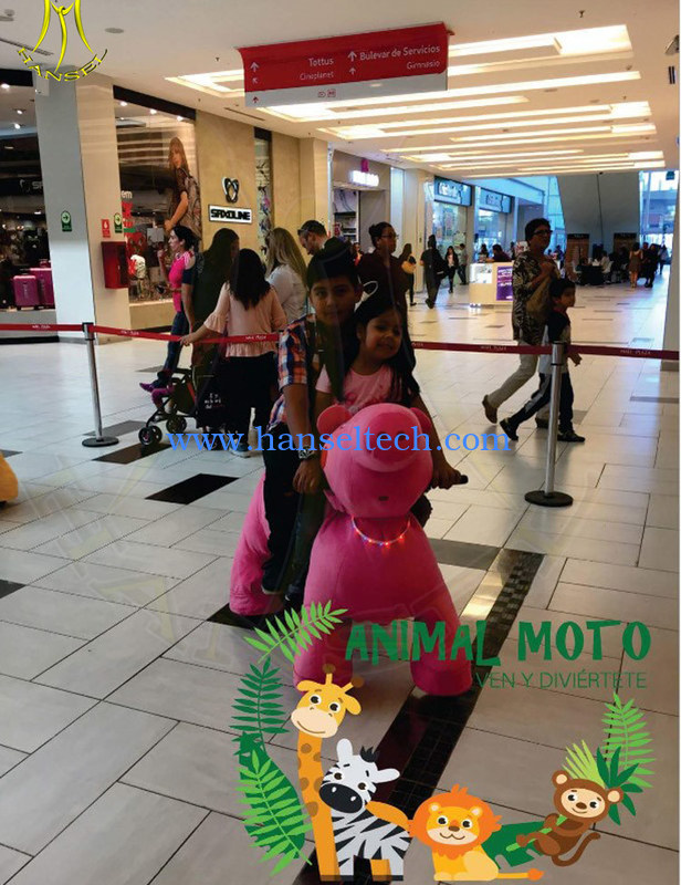 Hansel electric ride on animals shopping mall plush electric ride on horse