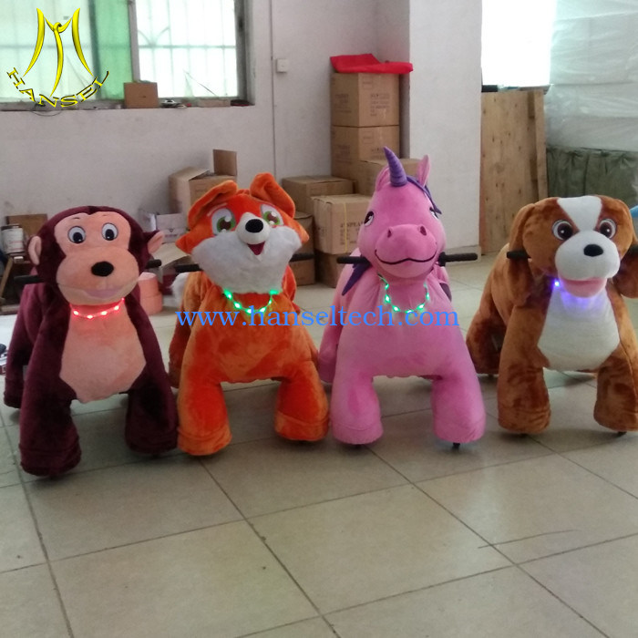 Hansel battery powered plush toy ride on animals shopping mall plush ...