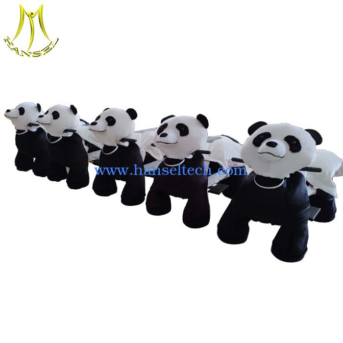 Hansel plush animal battery coin operated stuffed animal panda ride for ...