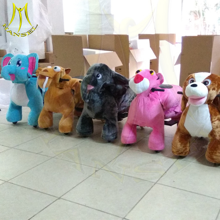 Hansel amusement park stuffed battery animal kids electric rides on animal